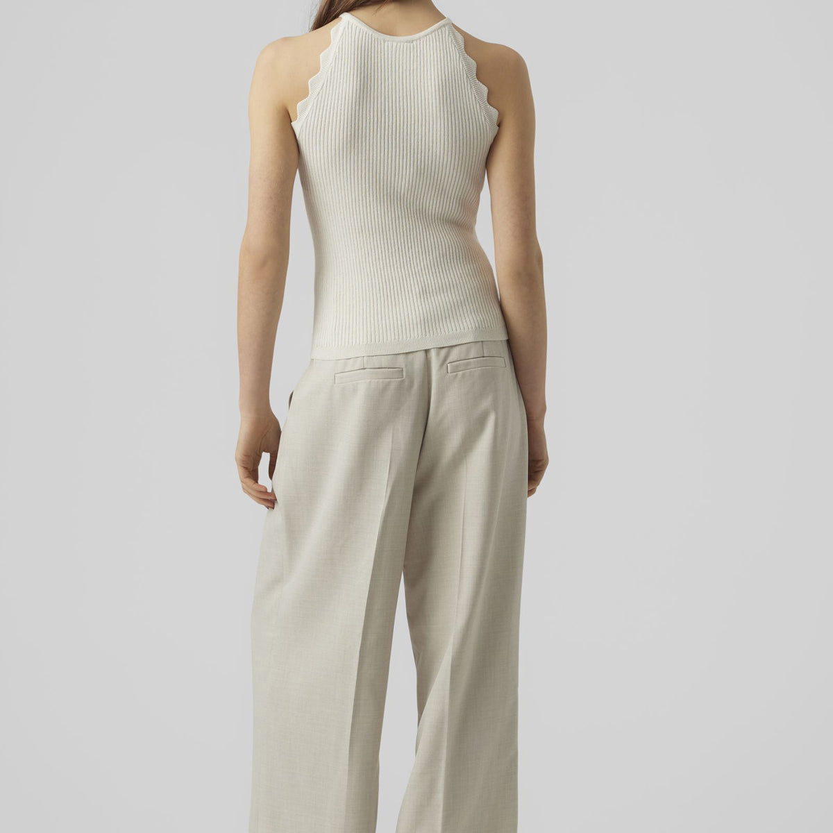 Pull met ronde hals - ecru - VERO MODA® - ZEB