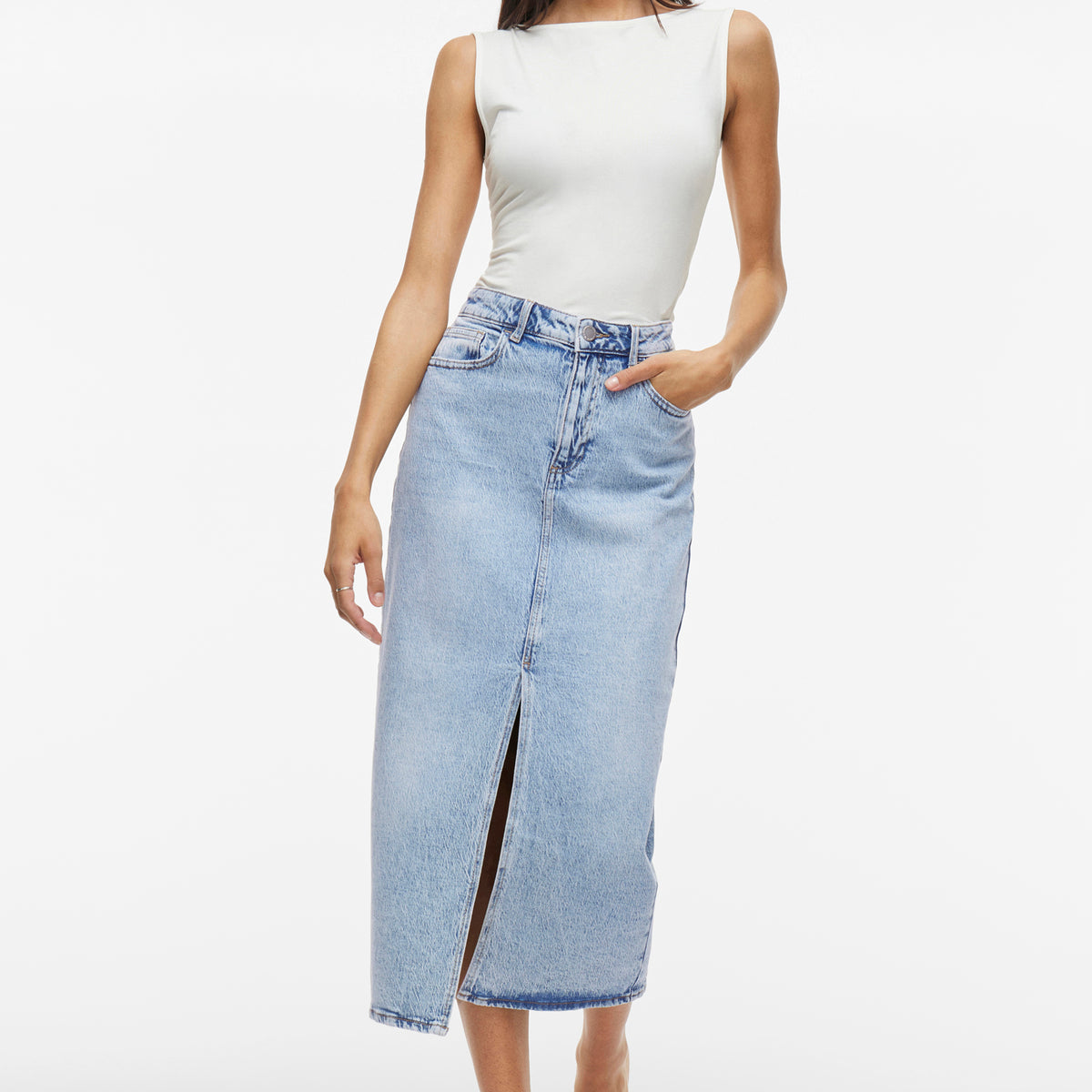 Rok - light blue denim - VILA® - ZEB