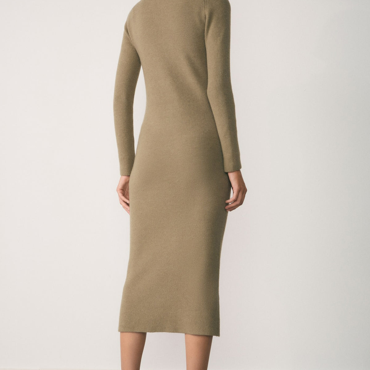 Robes manches longues Brun - Mango - 77067698 MNG 24_BEIGE KHAKI – ZEB