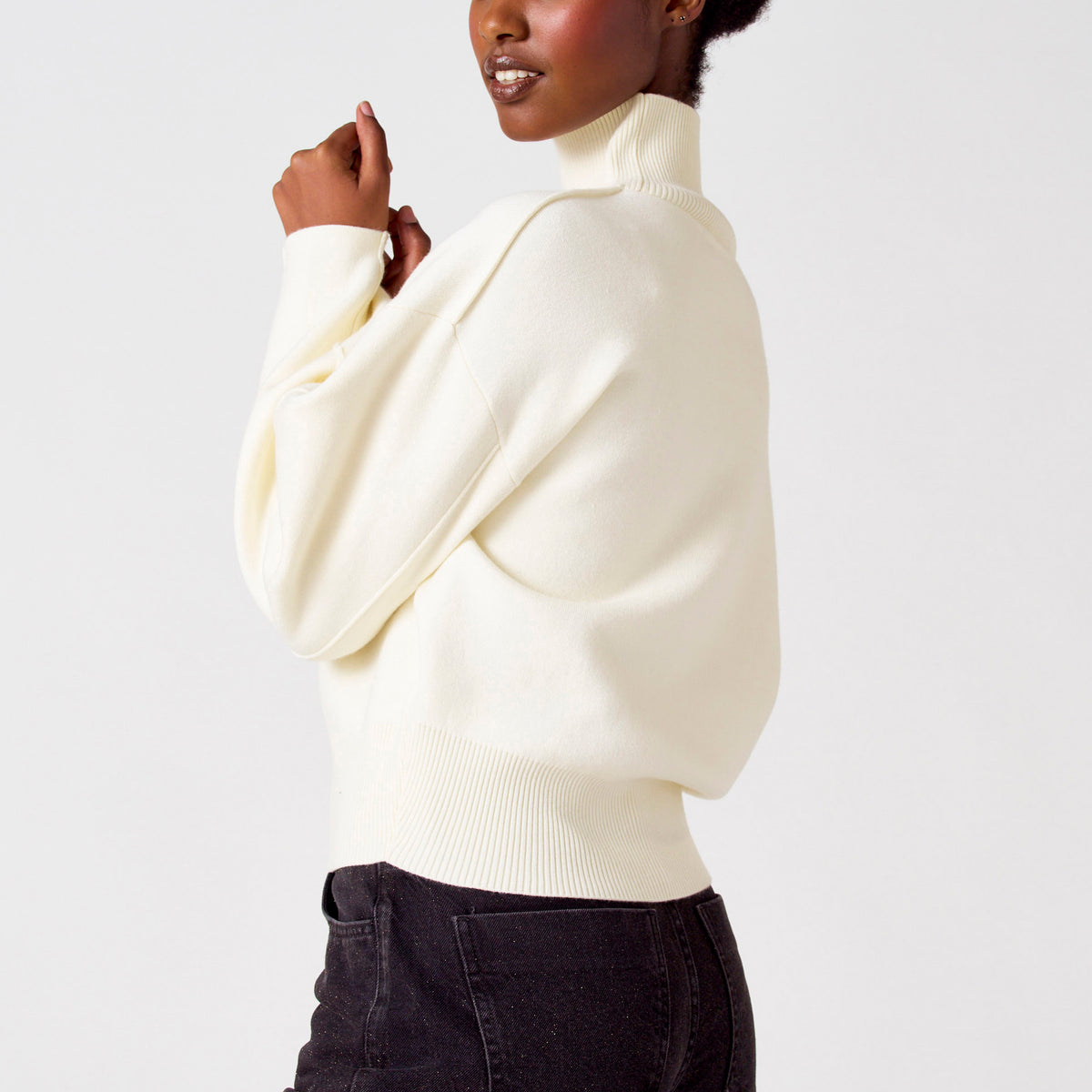 Pull met rolkraag - ecru - Astrid Black Label - ZEB