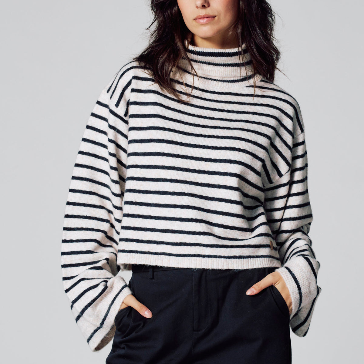 Pull met rolkraag - multicolor - Le Fabuleux Marcel de Bruxelles - ZEB