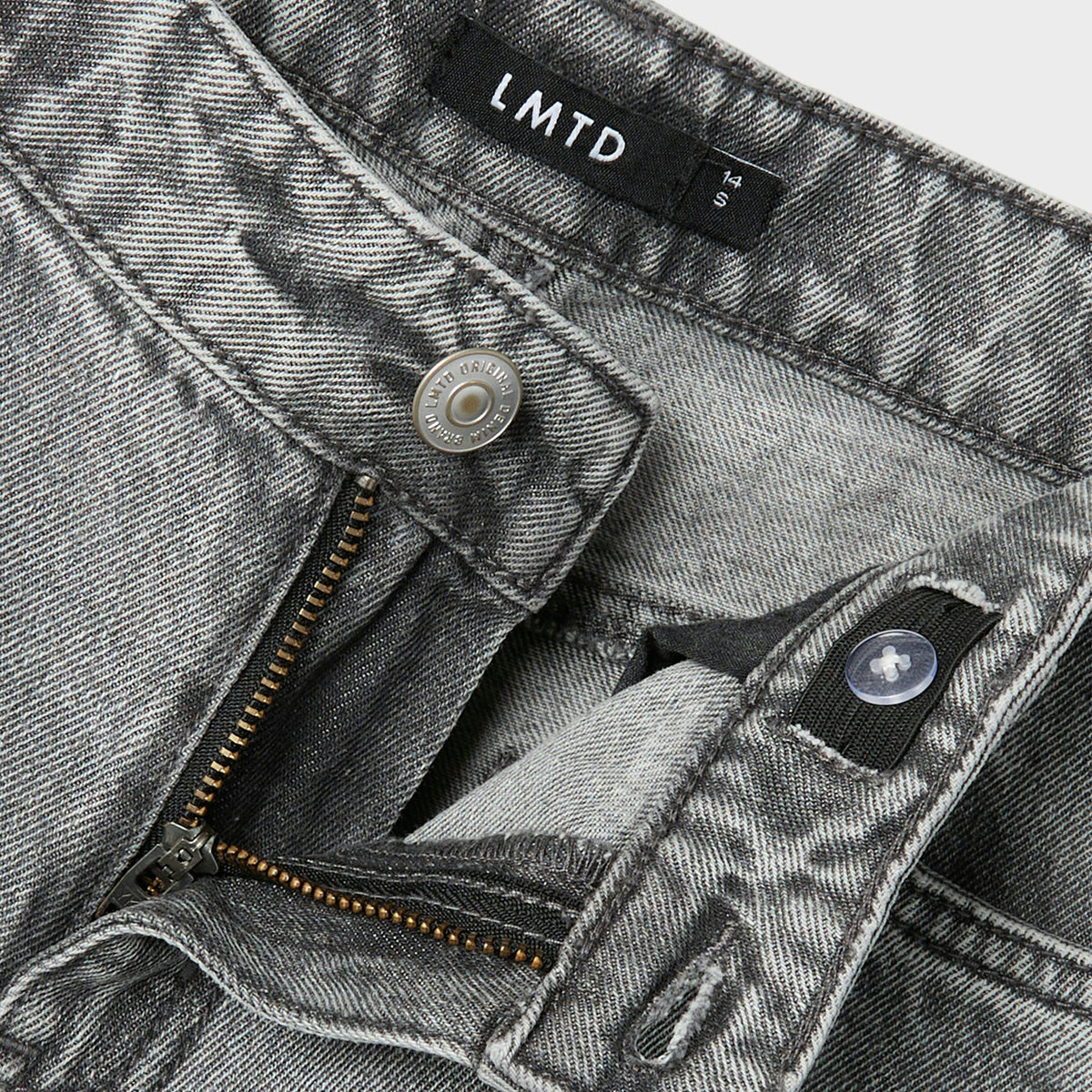 Jeans wide light grey denim - LMTD - ZEB