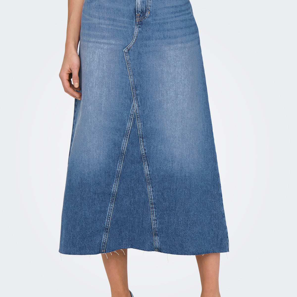 Lange rok - mid blue denim - ONLY® - ZEB