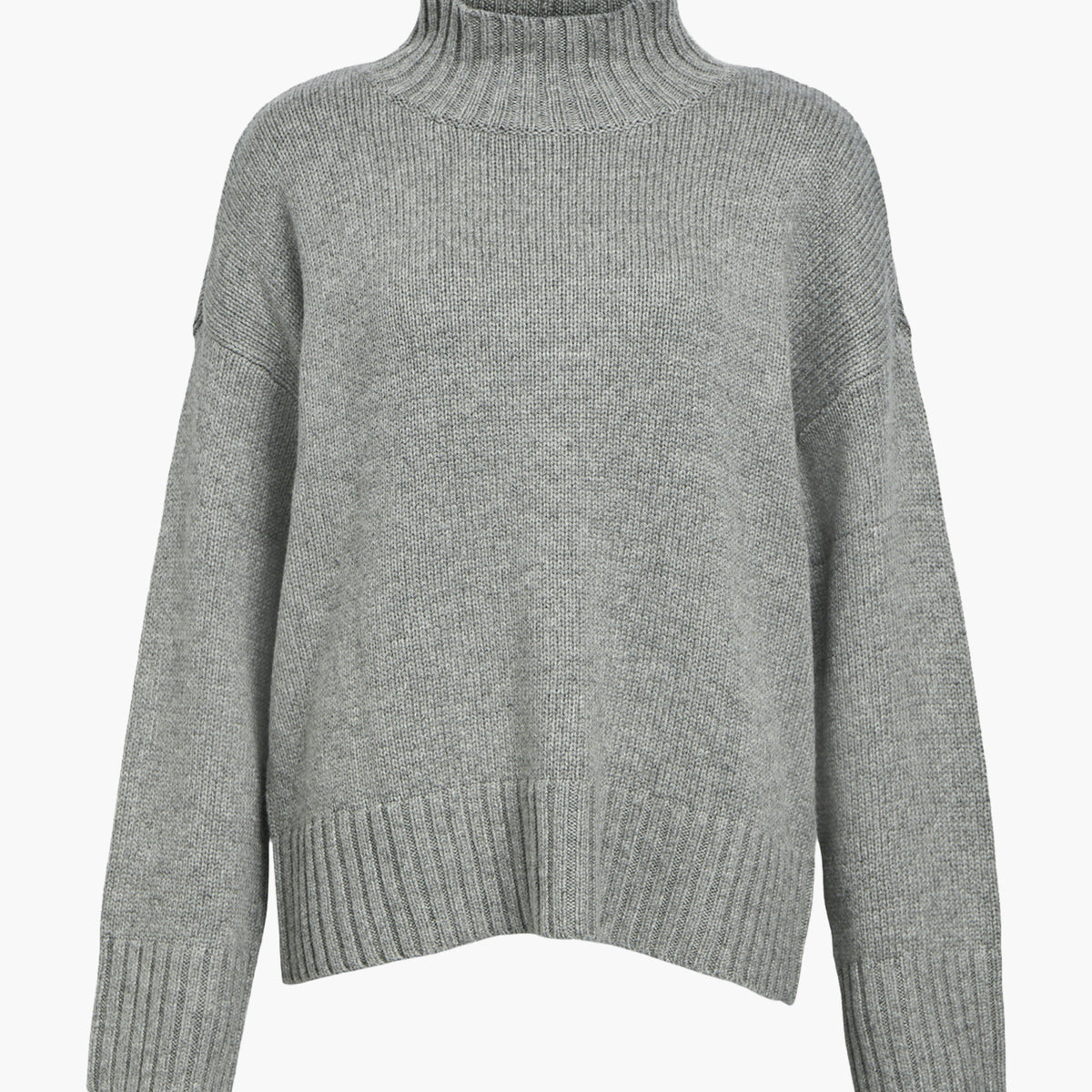 Pull met rolkraag - grijs - OBJECT - ZEB