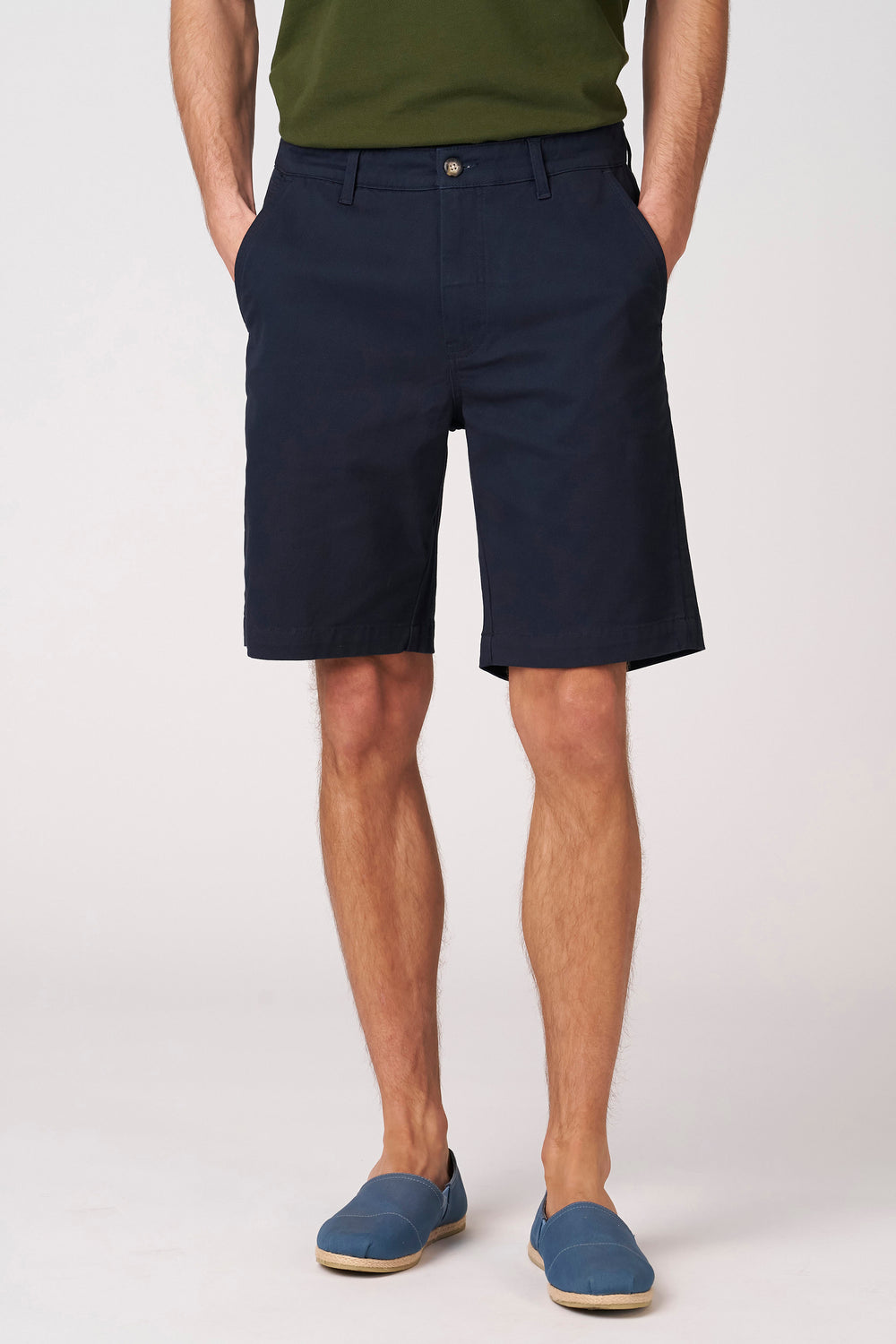 Bermuda Blauw - Bruce & Butler - BB251MT 001_SANTOS NAVY – ZEB