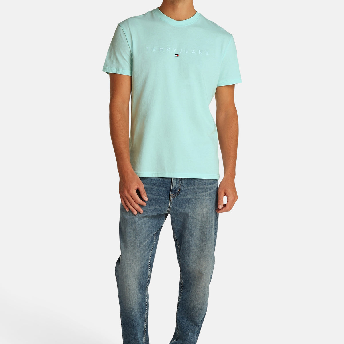 T-shirt met korte mouwen - Turquoise - TOMMY JEANS - ZEB
